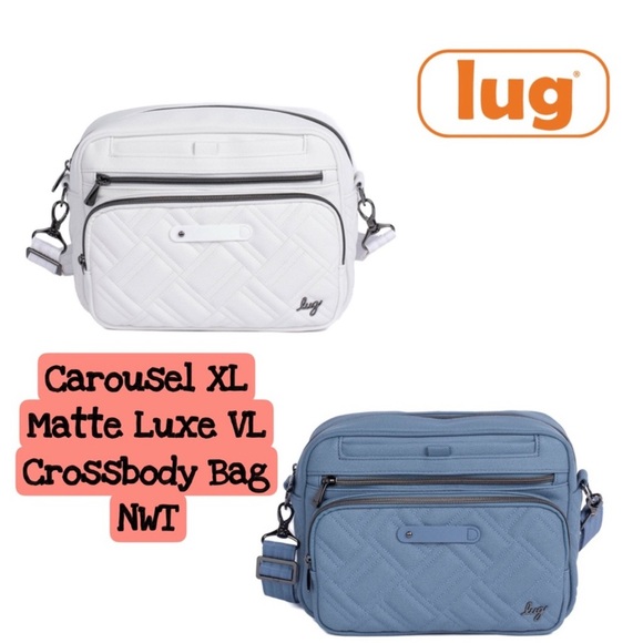 lug | Bags | Lug Carousel Xl Matte Luxe Vl Crossbody Bag Nwt White Or ...